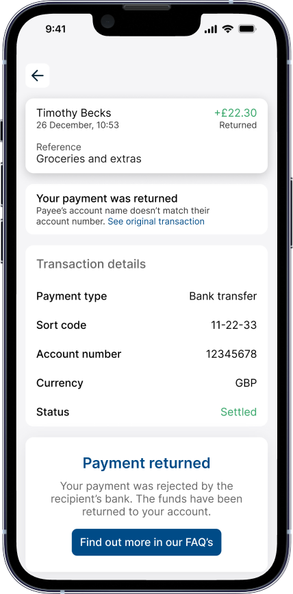 Why has my outbound payment been returned? – Help Centre